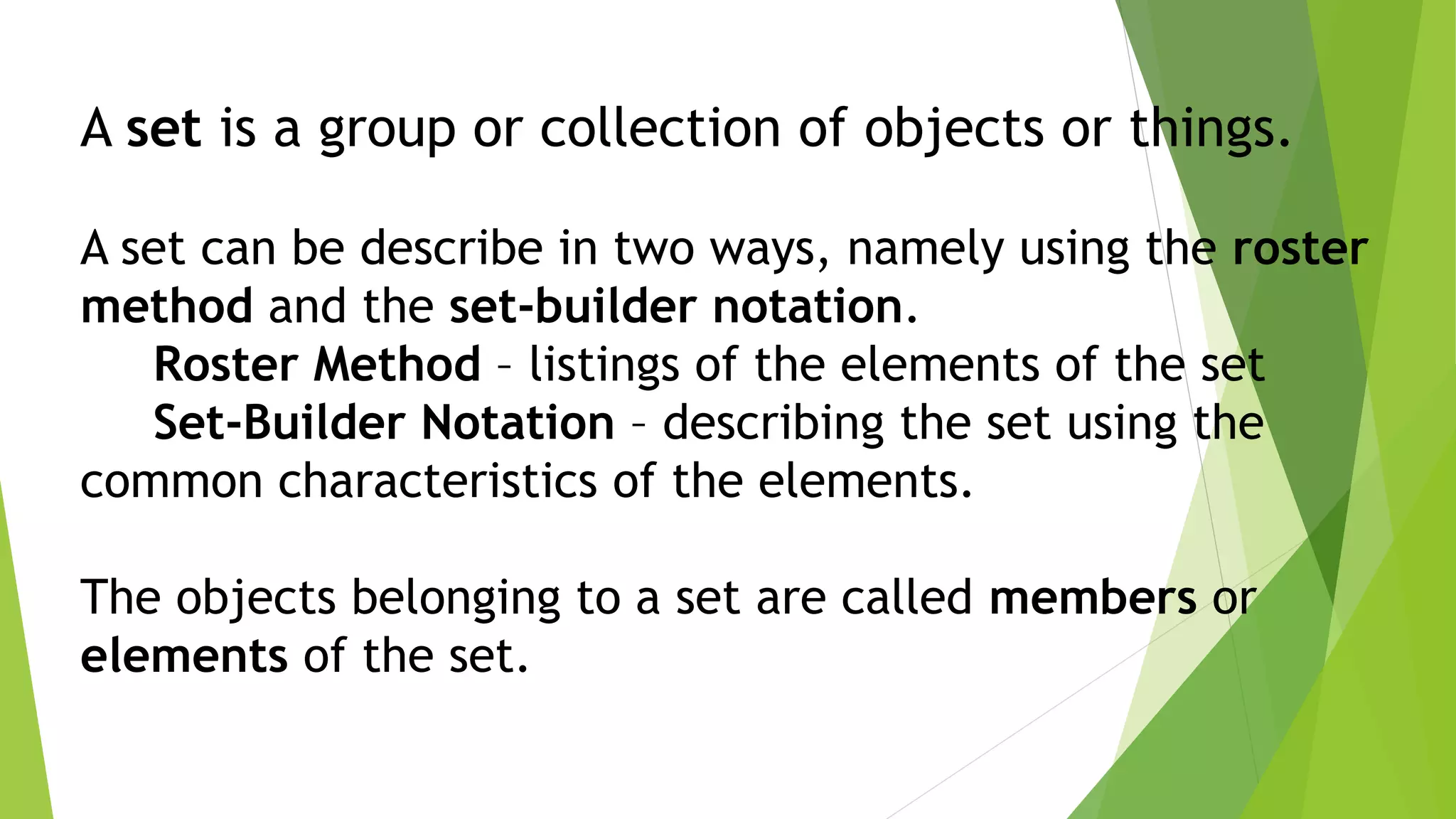 Sets | PPT