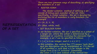 Sets (Mathematics class XI) | PPTX