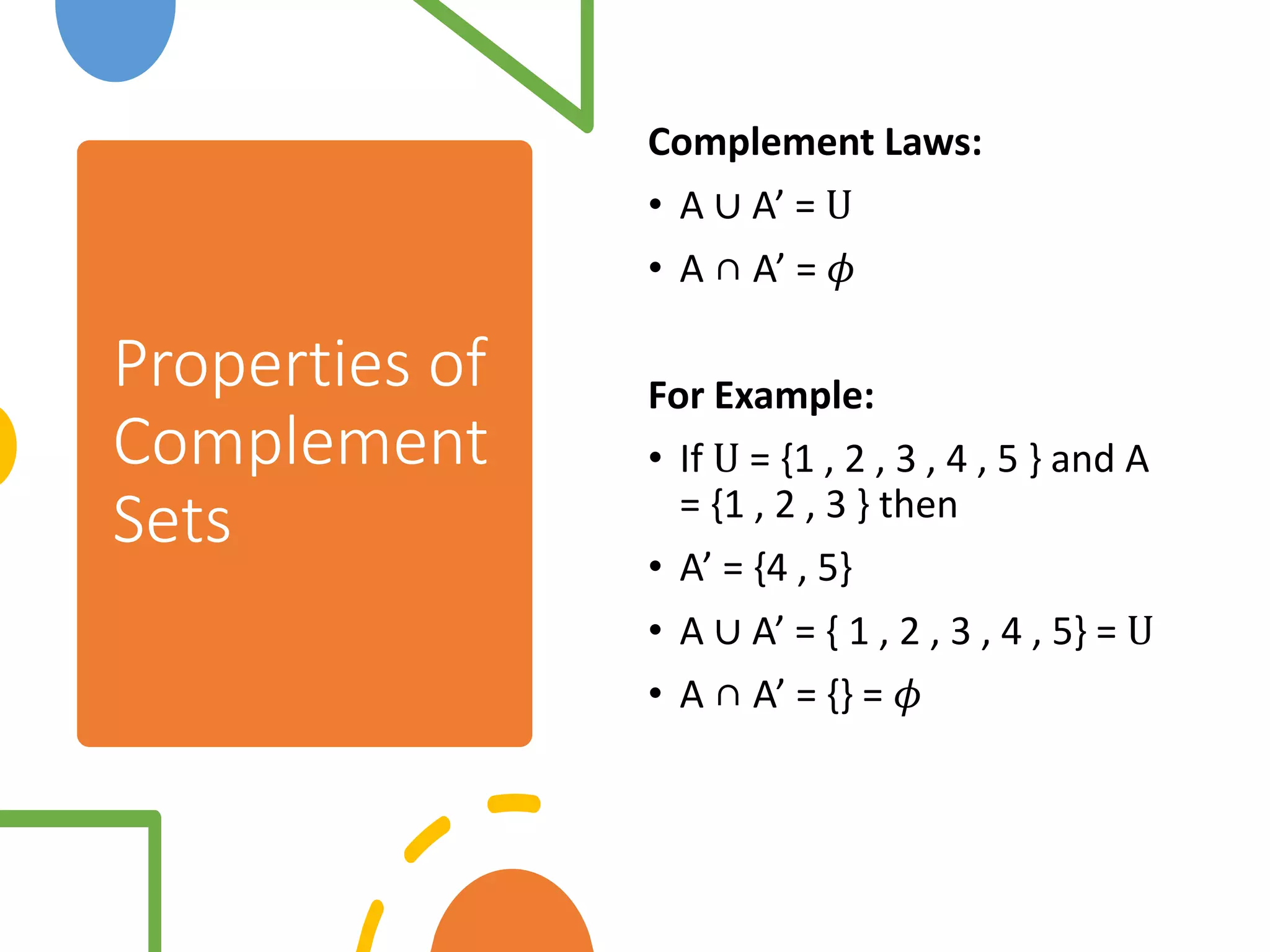 Sets in Maths (Complete Topic) | PPTX