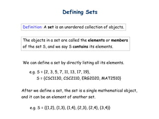 sets.pptx | Programming Languages | Computing