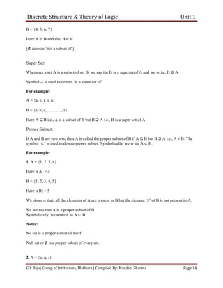 SETS in Discrete Structure | PDF | Physics | Science