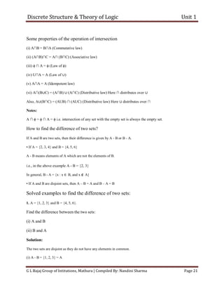 SETS in Discrete Structure | PDF | Physics | Science