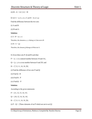 SETS in Discrete Structure | PDF | Physics | Science