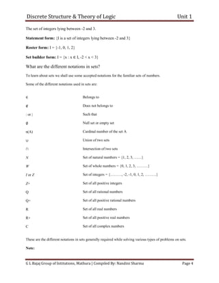 SETS in Discrete Structure | PDF | Physics | Science