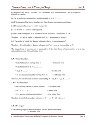 SETS in Discrete Structure | PDF | Physics | Science