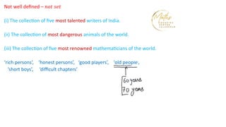 Introduction to sets (sets, relations and functions) | PDF