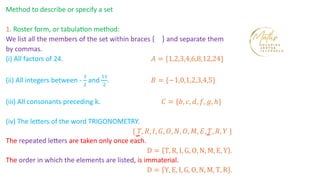 Introduction to sets (sets, relations and functions) | PDF