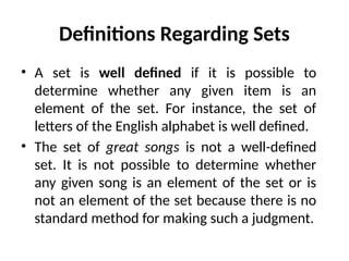 Sets.pptx mathematics in the modern world | PPTX