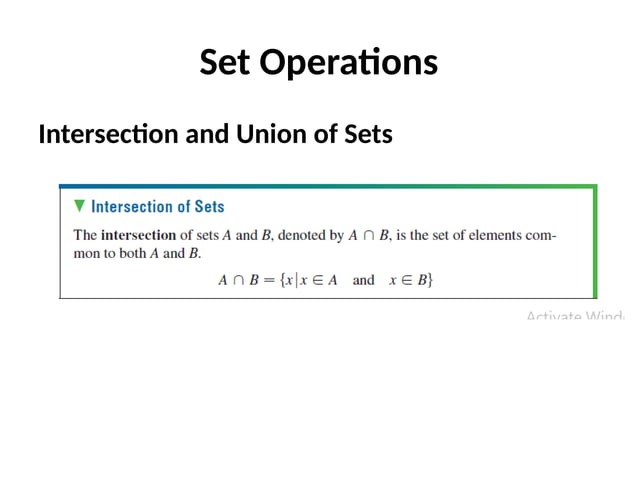 Sets Pptx Mathematics In The Modern World Pptx