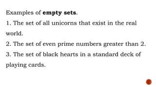 sets.pptxis a collection of well-defined, distinct objects | PPTX