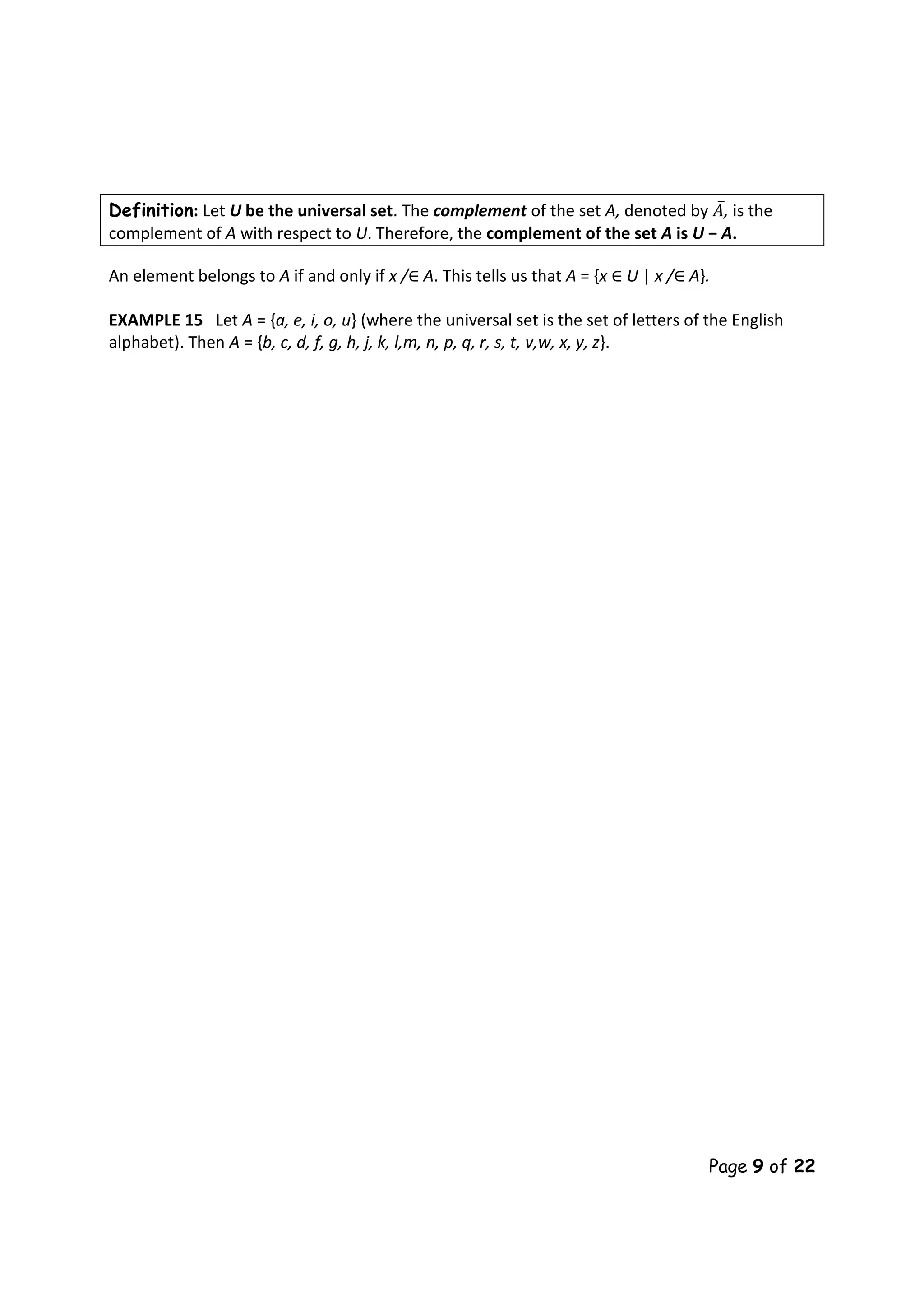 Sets Functions Sequences Exercises Pdf