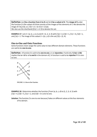 Sets functions-sequences-exercises | PDF
