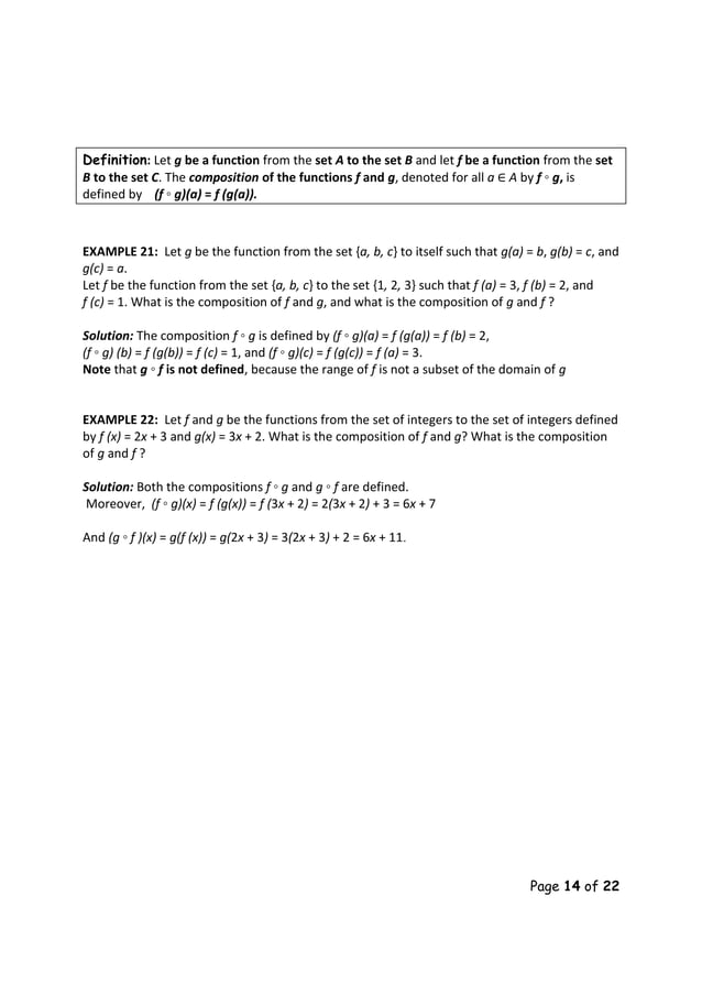 Sets functions-sequences-exercises | PDF | Physics | Science