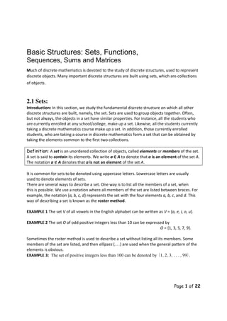 Sets functions-sequences-exercises | PDF