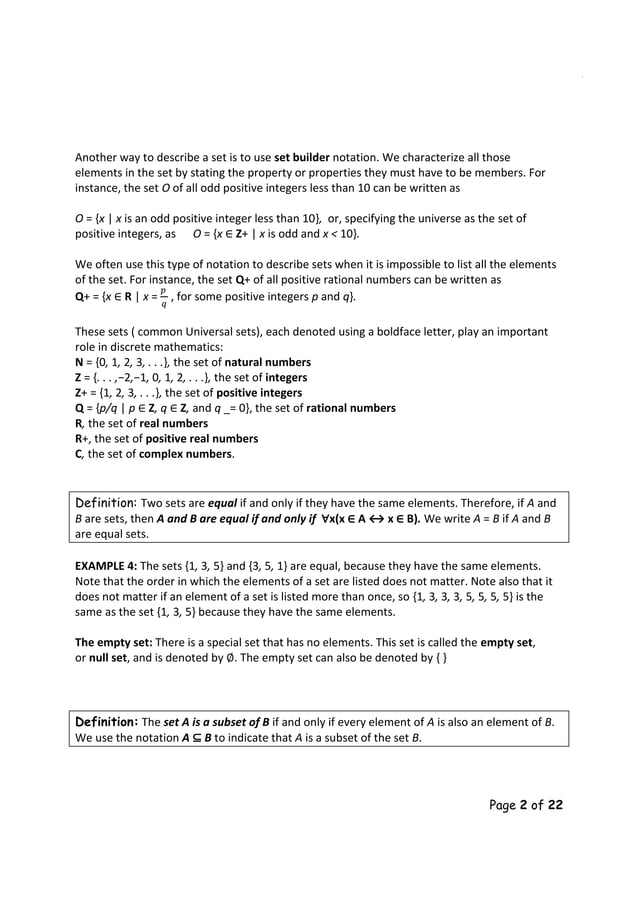 Sets functions-sequences-exercises | PDF | Physics | Science
