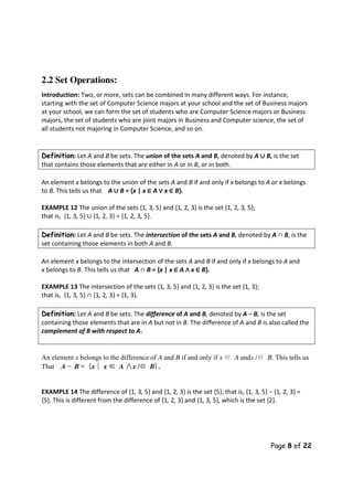 Sets functions-sequences-exercises | PDF | Physics | Science