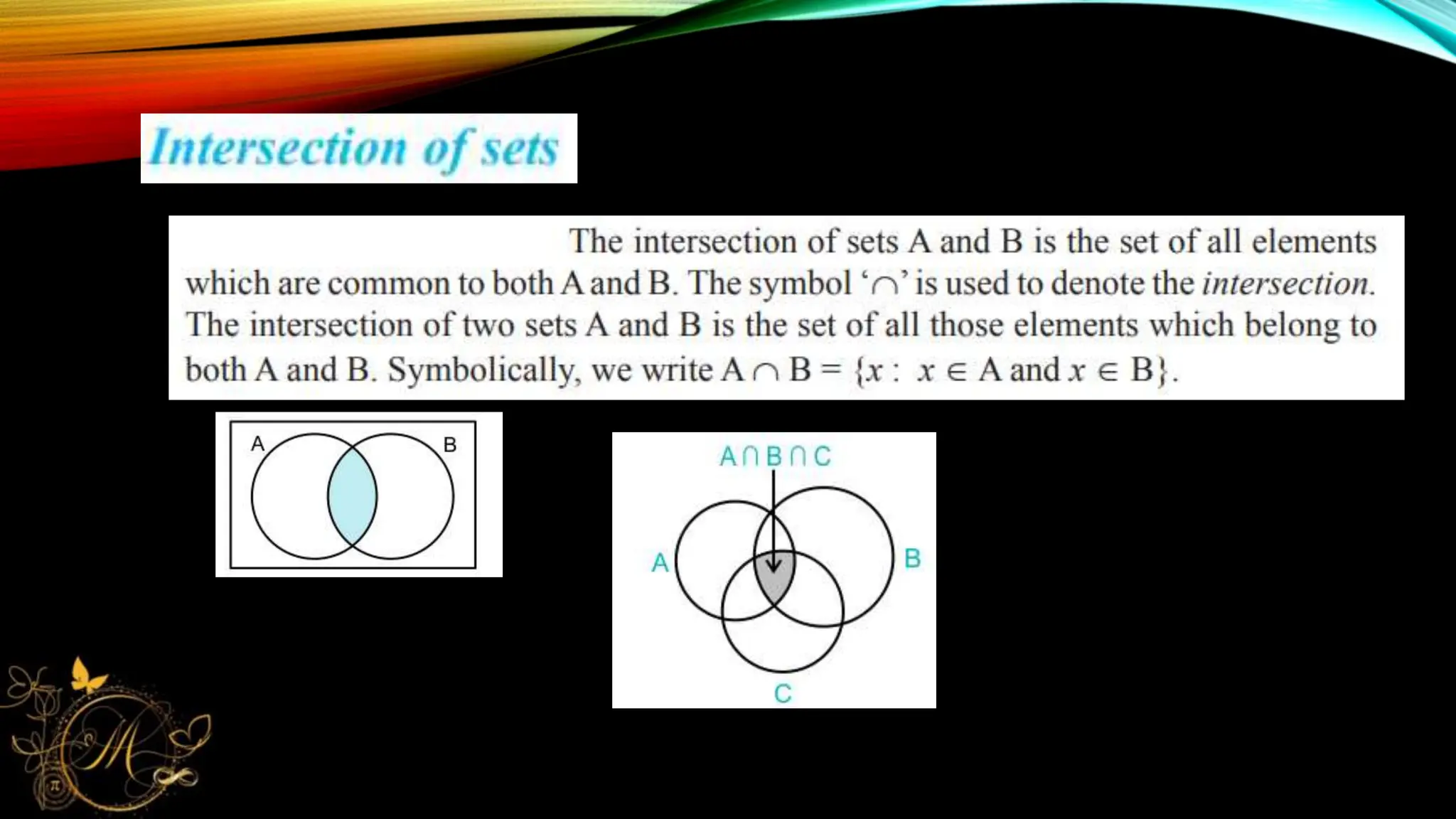 CBSE Mathematics - class 11 - Sets - Venn Diagram.pptx CBSE Mathematics - class 11 - Sets - Venn Diagram.pptx
