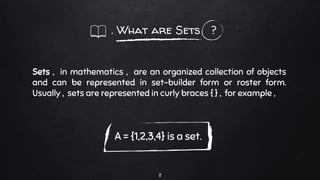 Sets and its types- | PPT