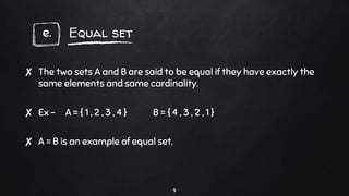 Sets and its types- | PPT