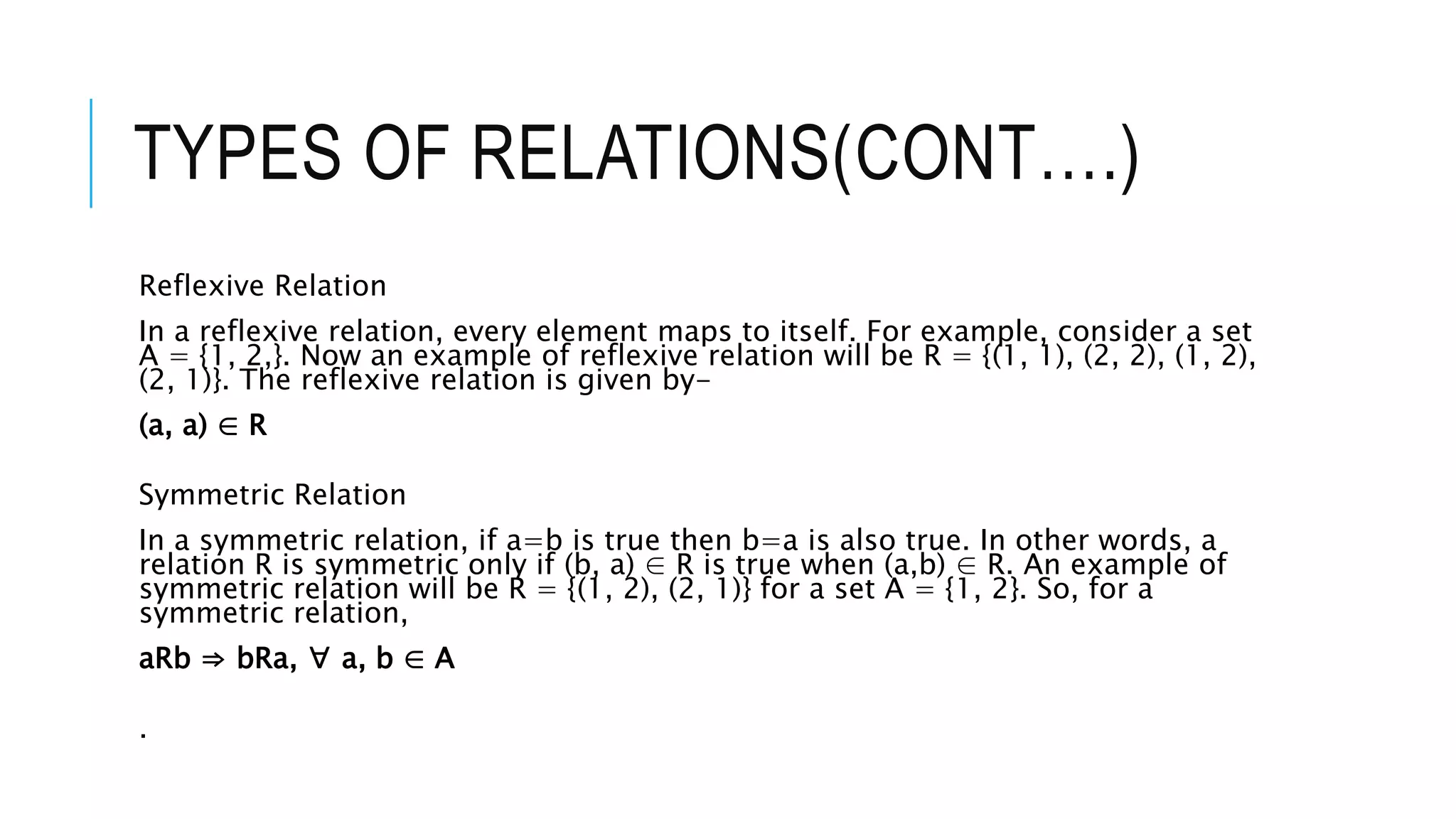 Sets and relations | PPTX