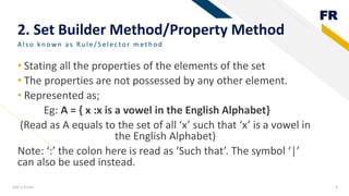 Sets and set operations | PPT