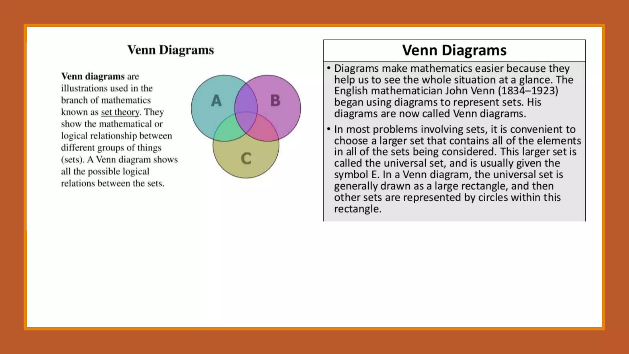 Sets and venn diagrams | PPTX