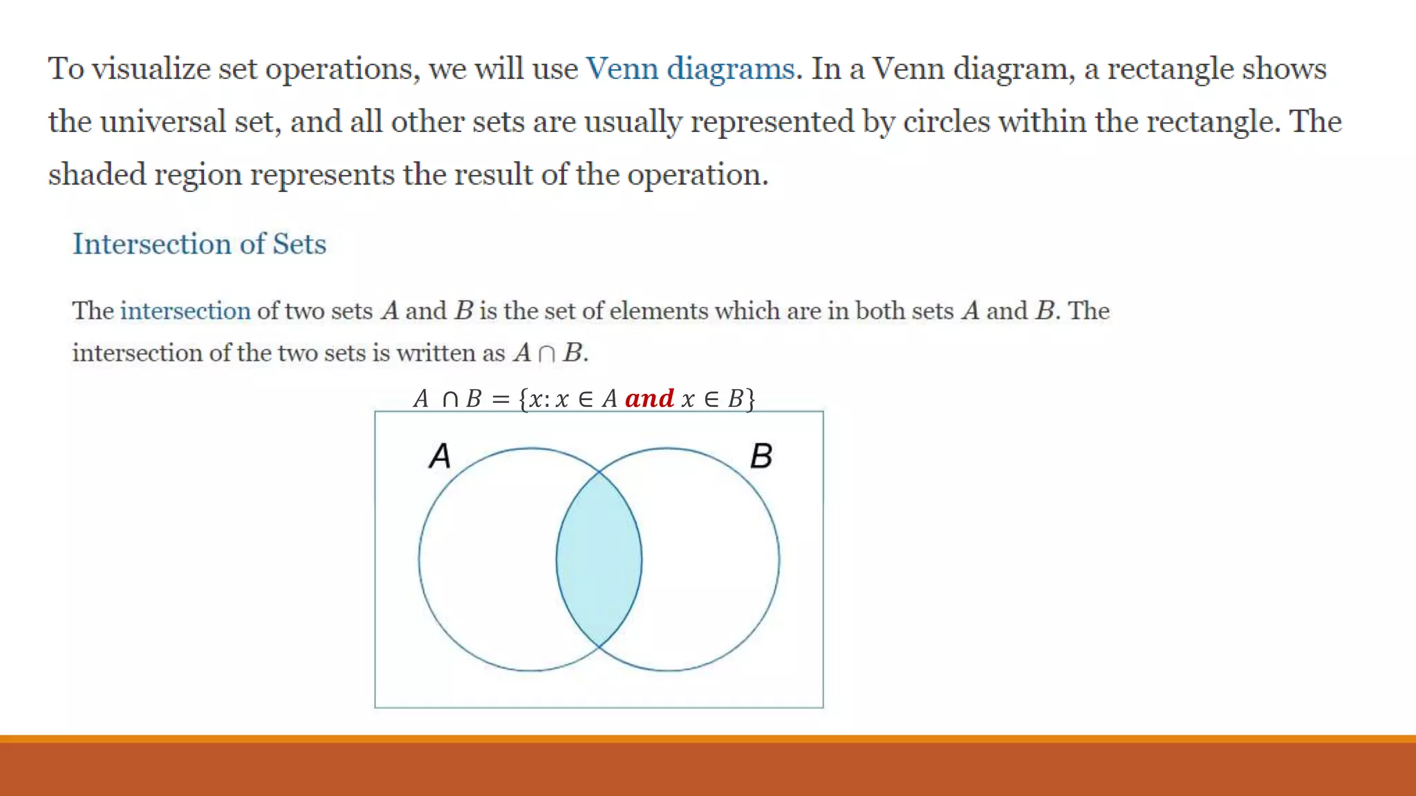 Sets and venn diagrams | PPTX