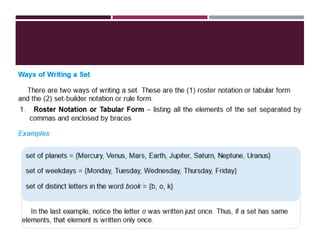 Sets an introduction | PPT