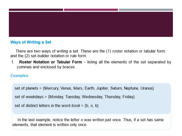 Sets an introduction | PPT