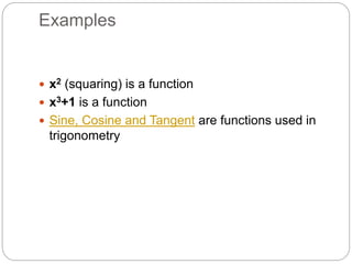 Sets, functions and groups | PPTX