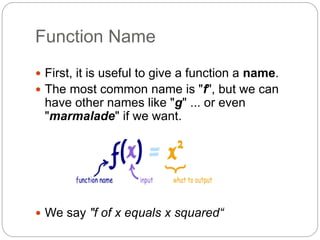 Sets, functions and groups | PPTX