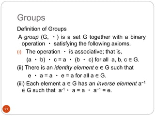 Sets, functions and groups | PPTX
