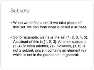 Sets, functions and groups | PPTX