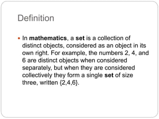 Set Mathematics Example