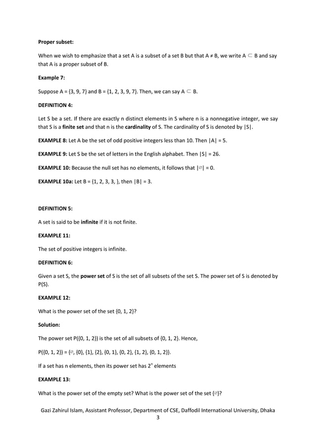 Sets in discrete mathematics | PDF | Maps & Navigation