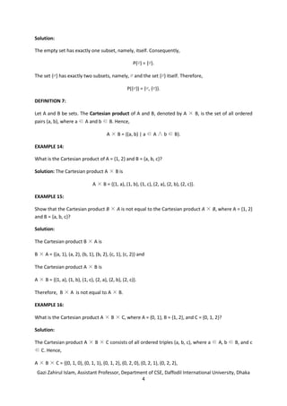Sets in discrete mathematics | PDF