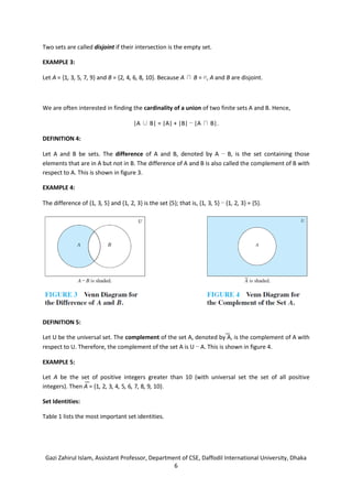 Sets in discrete mathematics | PDF