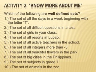 Sets Introduction | PPTX