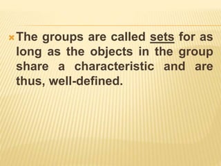 Sets Introduction | PPTX