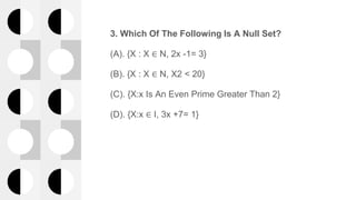 Sets MCQs | PPTX