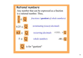 Sets of numbers | PDF