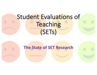 Student Teaching Evaluations: Friend or Foe? | PPT