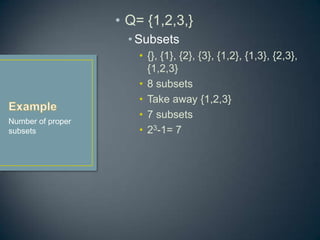 Sets, subsets, compliments | PPTX