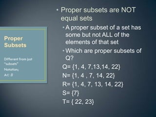 Sets, subsets, compliments | PPTX