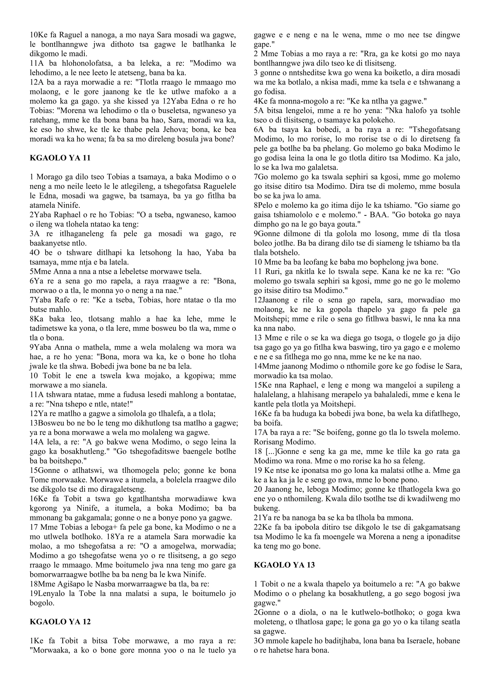 Setswana - Tobit.pdf