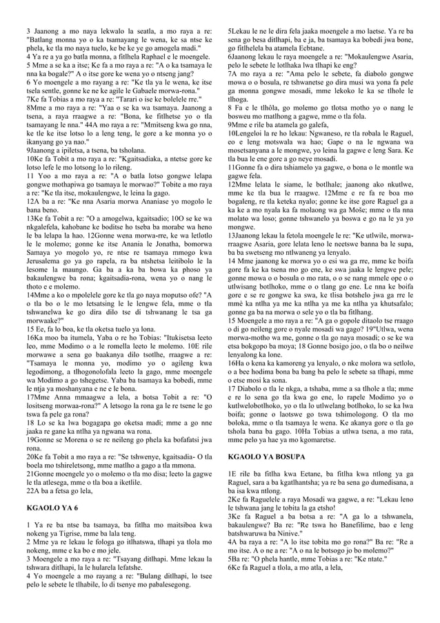Setswana - Tobit.pdf