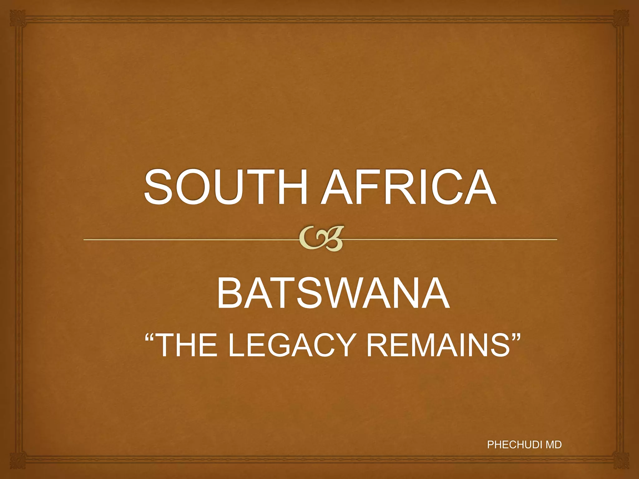 Setswana presentation | PPTX