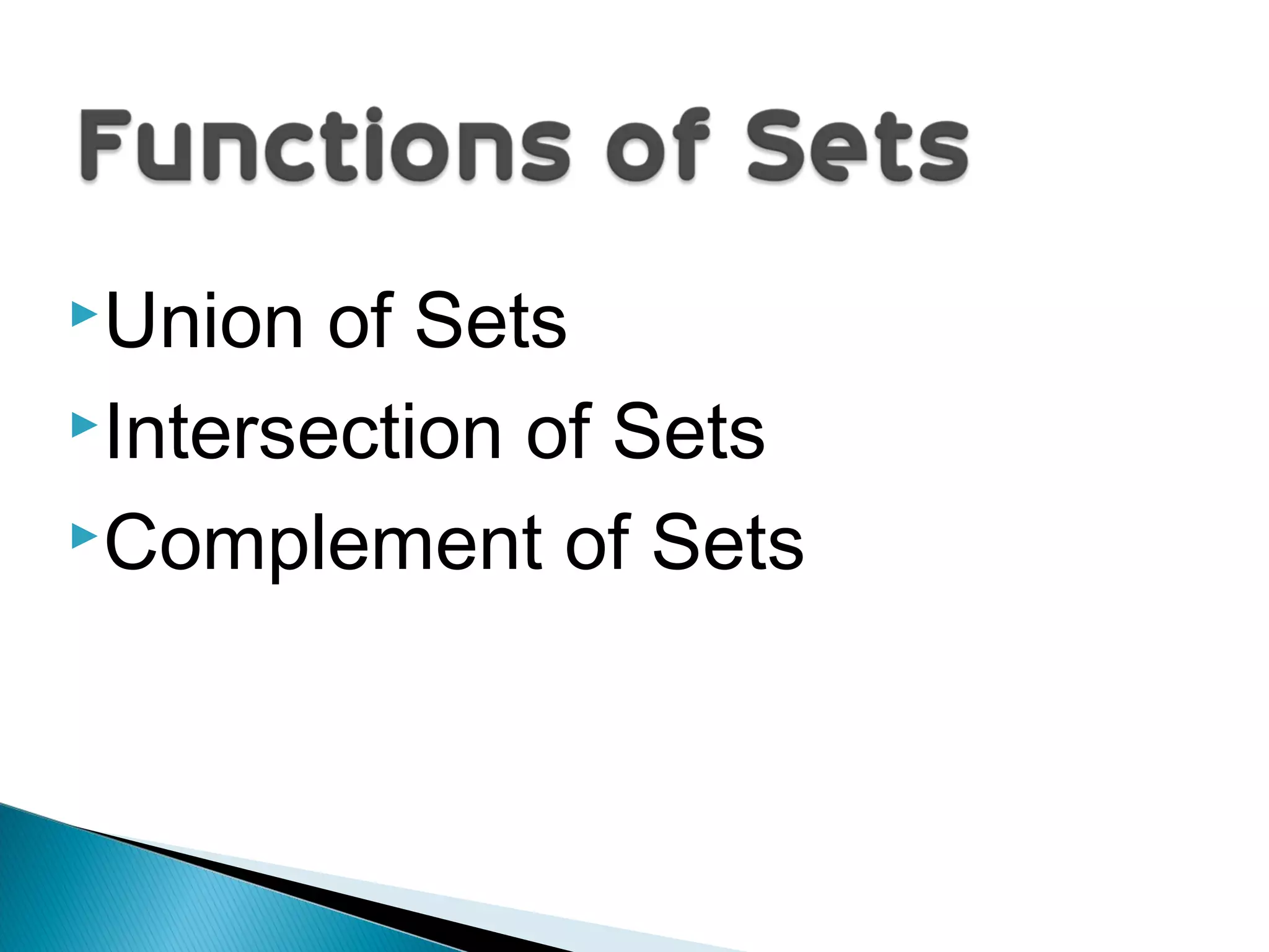 Sets theory with animation | PPT