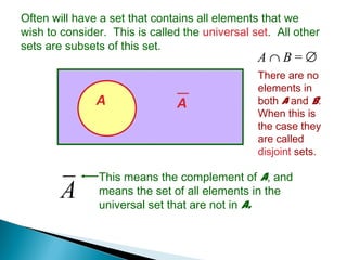 Sets theory with animation | PPT