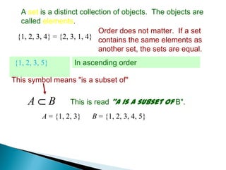Sets theory with animation | PPT